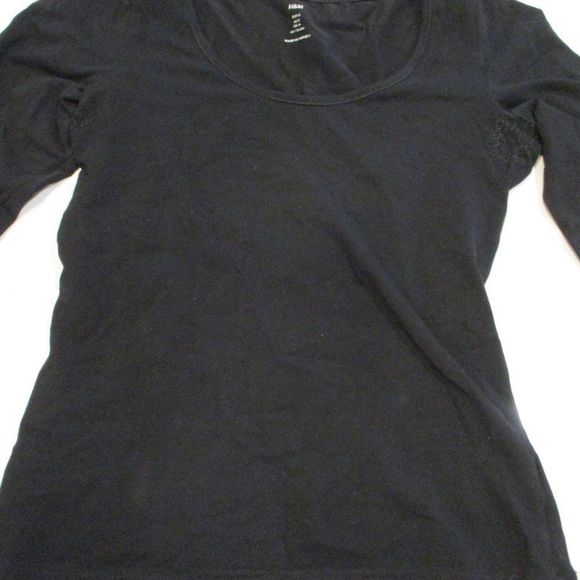 H&M | Tops | 7 Hm Basic Black Fitted Tshirt | Poshmark